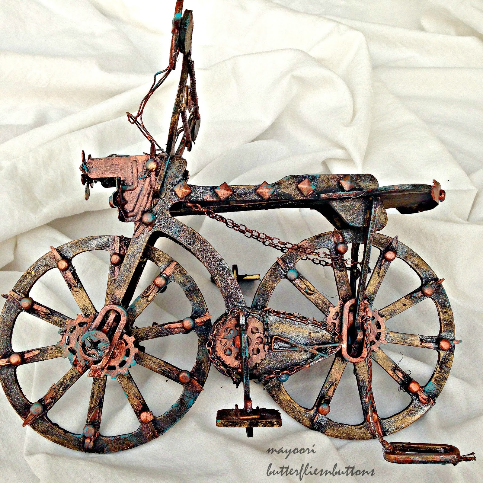 Butterflies N' Buttons: Altered , steampunk bicycle