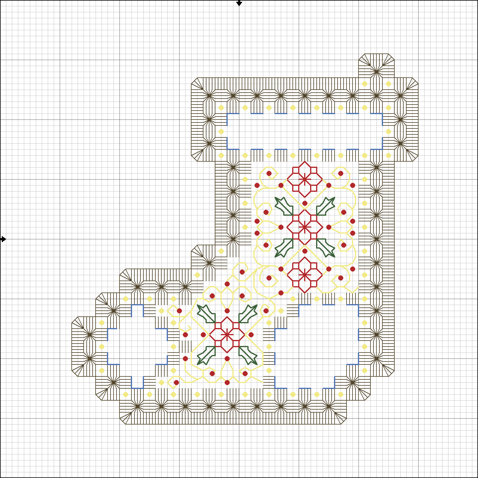 Humming Needles: Christmas Stocking Ornament Pattern - Edited
