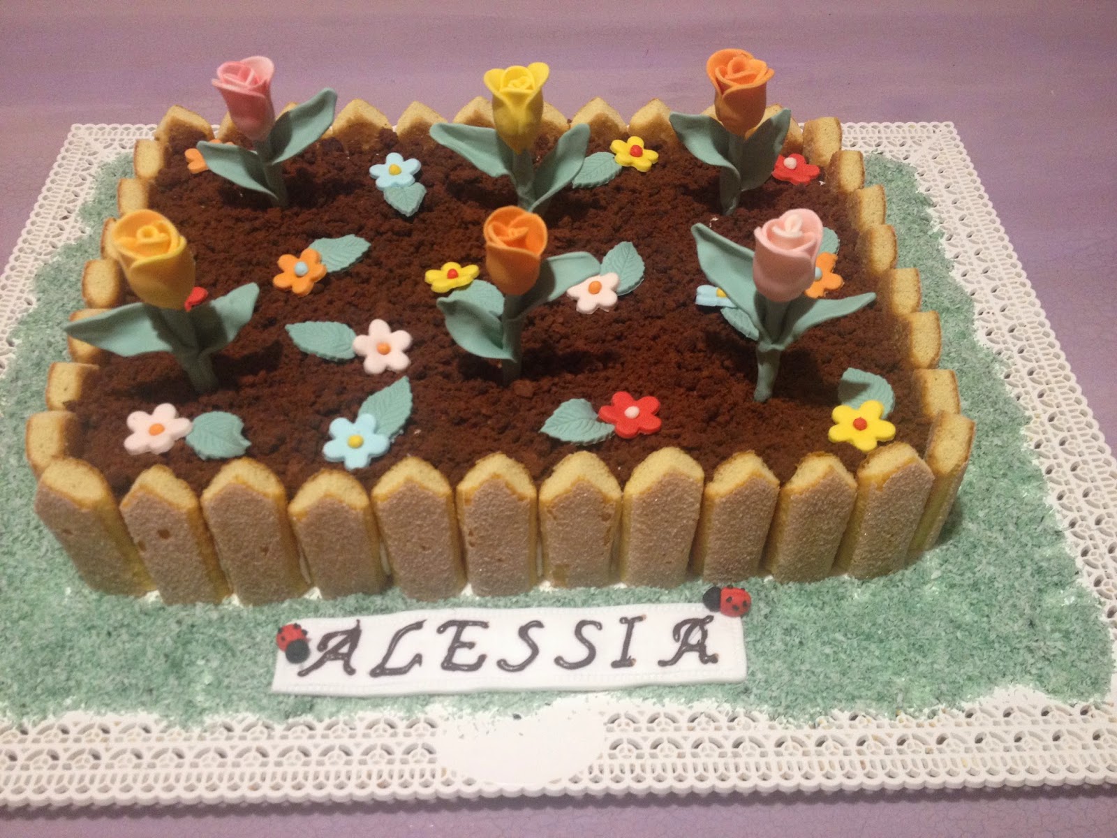 A CASA DI LORY: TORTA GIARDINO DI FIORI