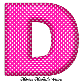 Abecedario Fucsia con Lunares Blancos. Fucsia Alphabet with Polka Dots ...