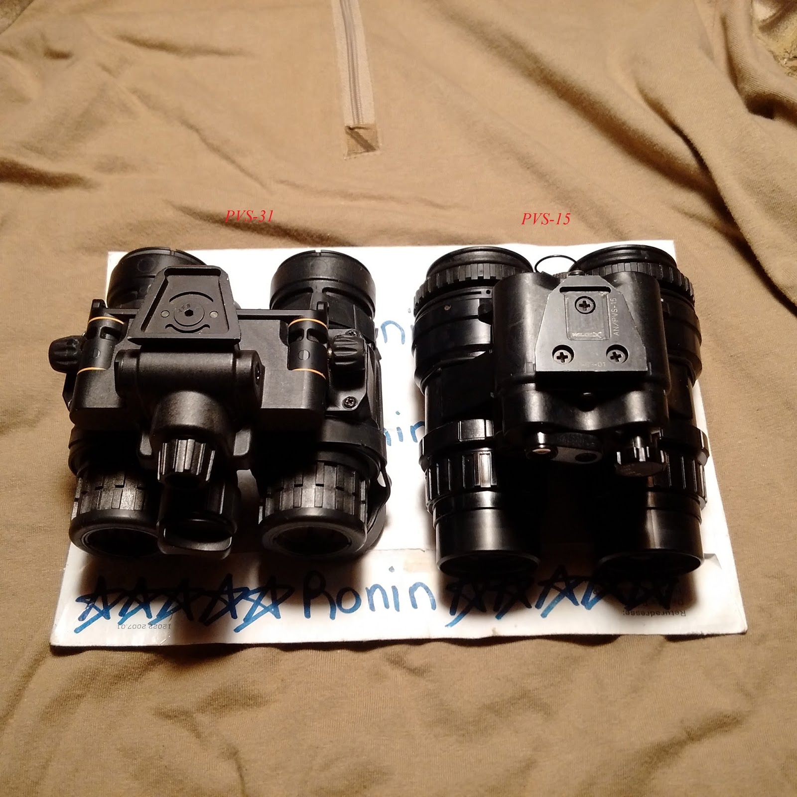 Ronin Tactical's New Site: Comparison between PVS-31 and PVS-15