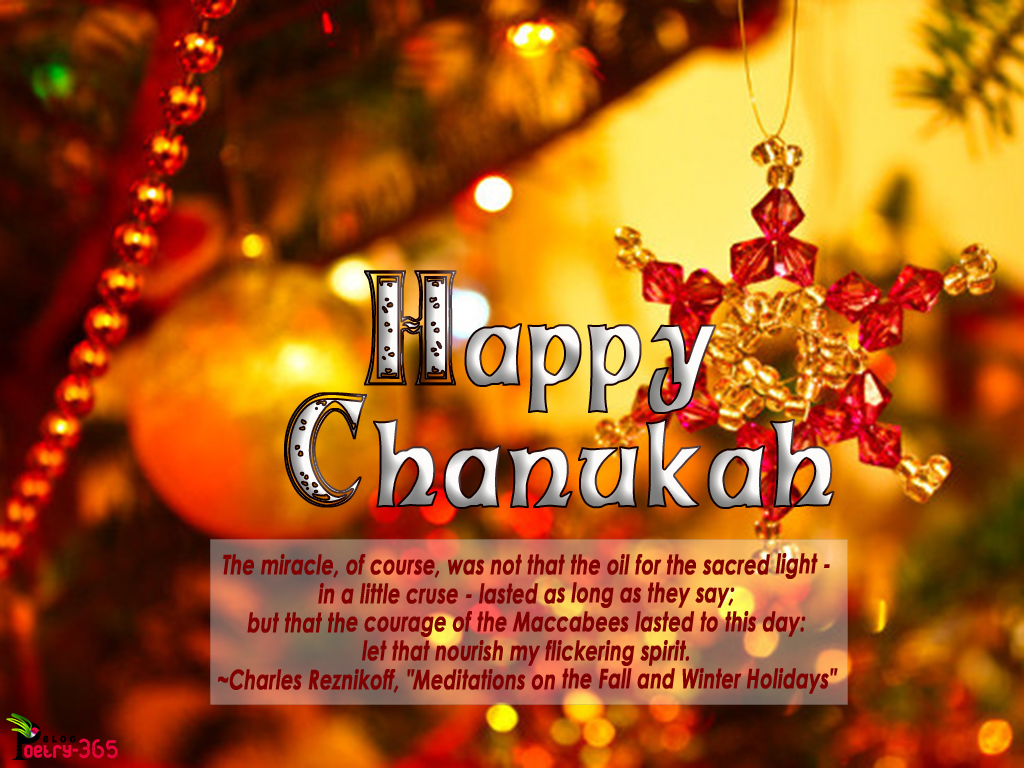 Wishes and Poetry: Happy Chanukah or Hanukkah Celebrate to Friends