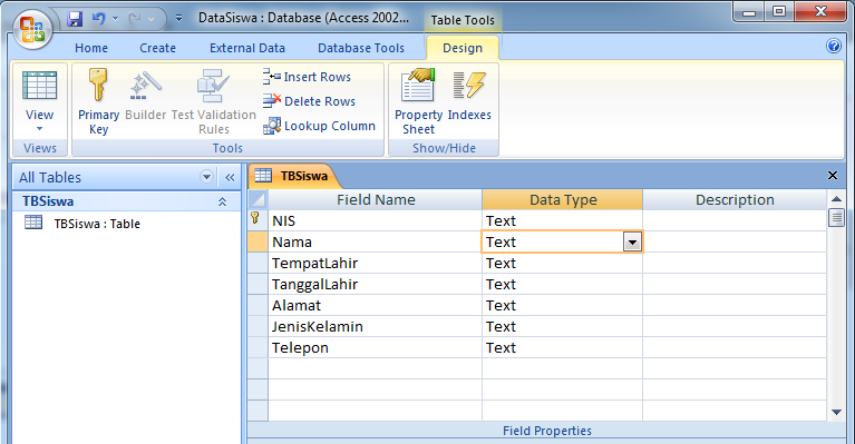 Mengkoneksikan Databases Access dengan Delphi | Antas Delphi