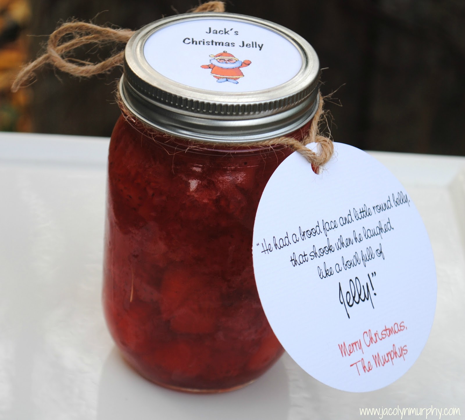 Jac o' lyn Murphy: Jolly Belly Jelly...Christmas Gift