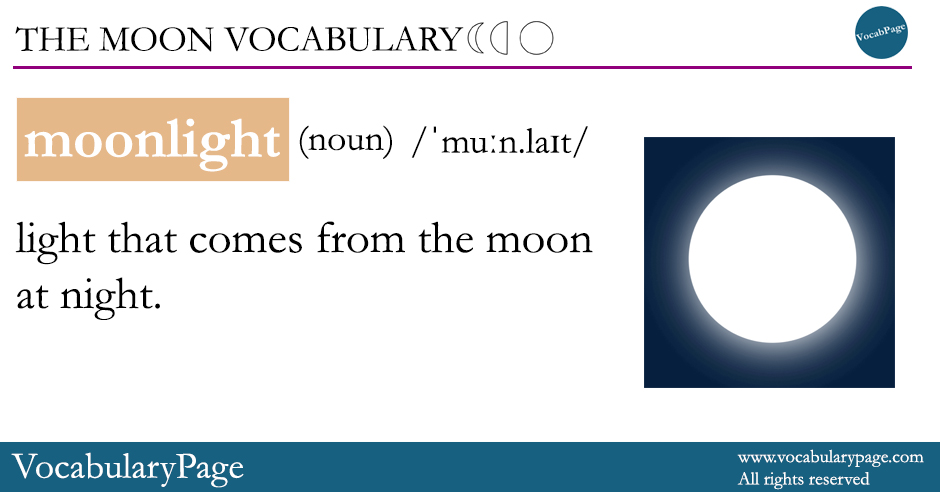 The Moon Vocabulary