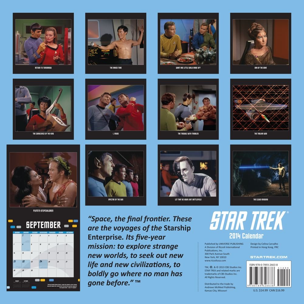 The Trek Collective: New 2014 calendar back covers