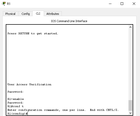 Comunicación y Seguridad de los Dispositivos (TELNET)