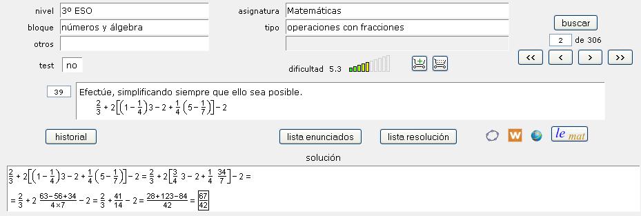 BDMAT: Base de datos de matemáticas