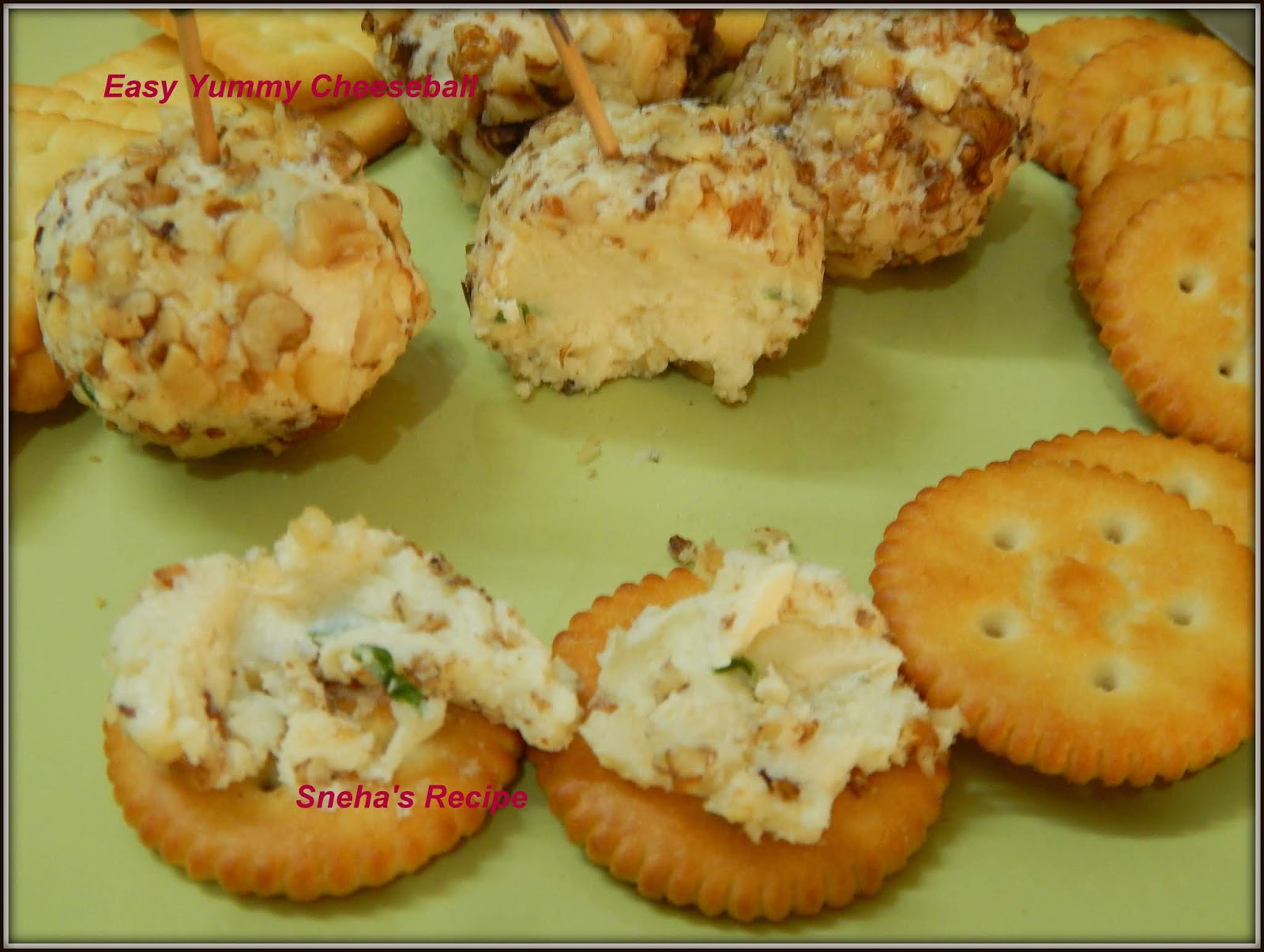 Easy Yummy Cheese Ball#FantasticalFood - Sneha's Recipe