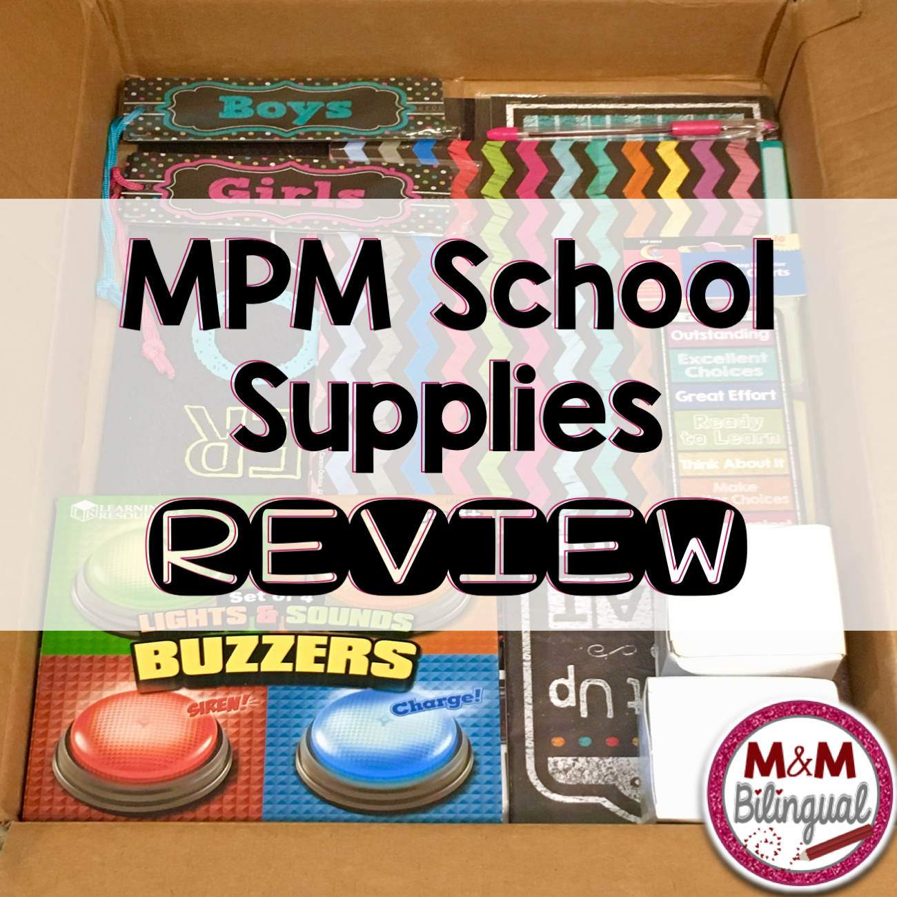 M&M Bilingual: MPM School Supplies Review & $50 Giveaway!