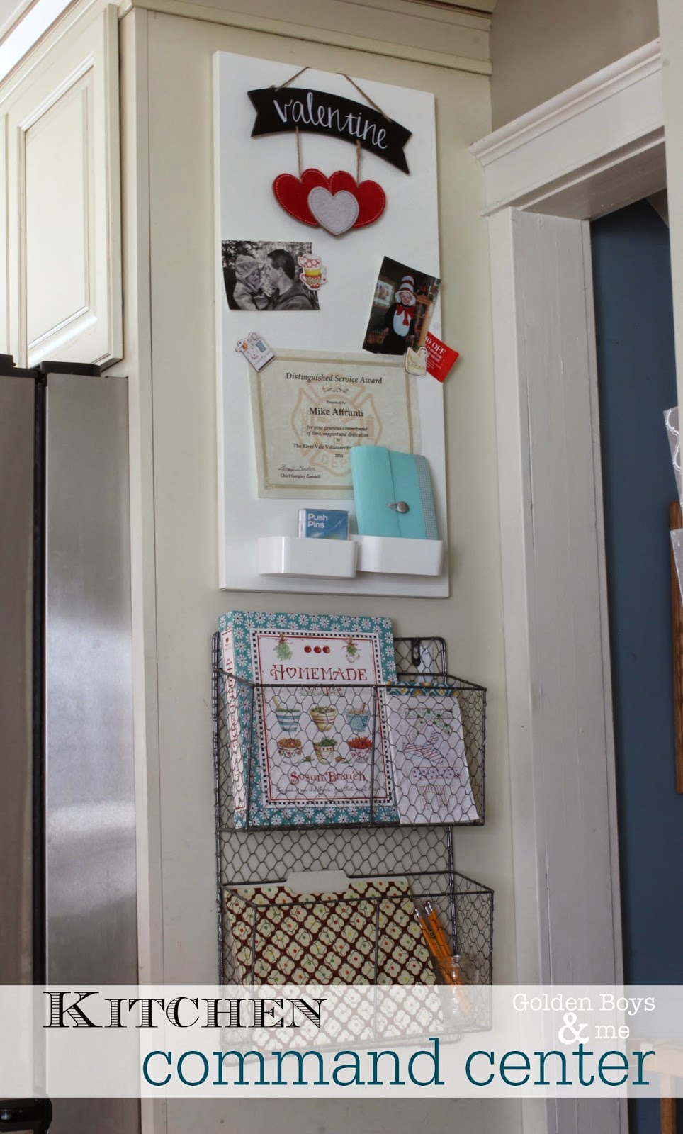 Kitchen Command Center | Golden Boys & Me