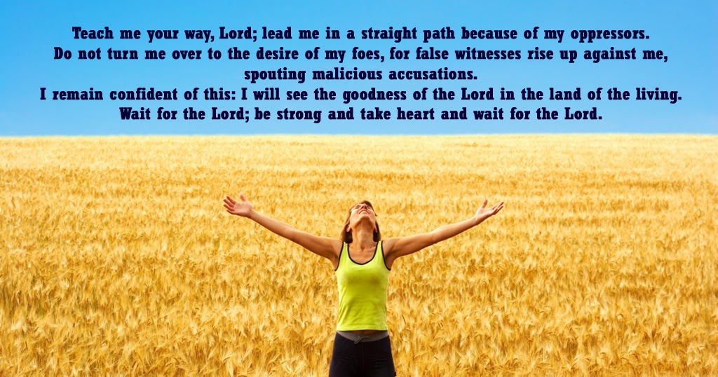 Daily Bible Verses Psalm 27 11 14