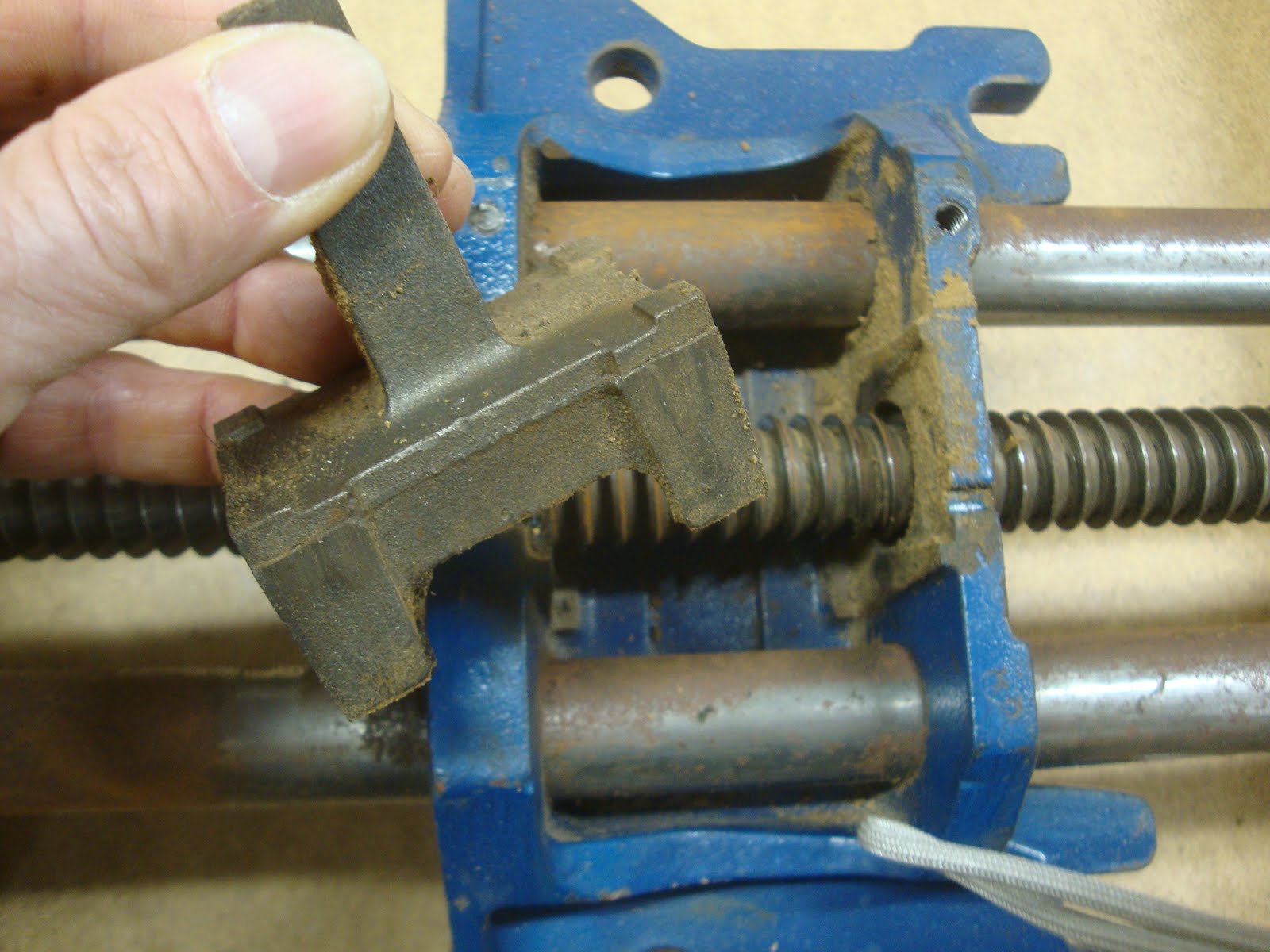 Woodworking in a Tiny Shop: Record No. 53E Vise Clean-up - Part 2