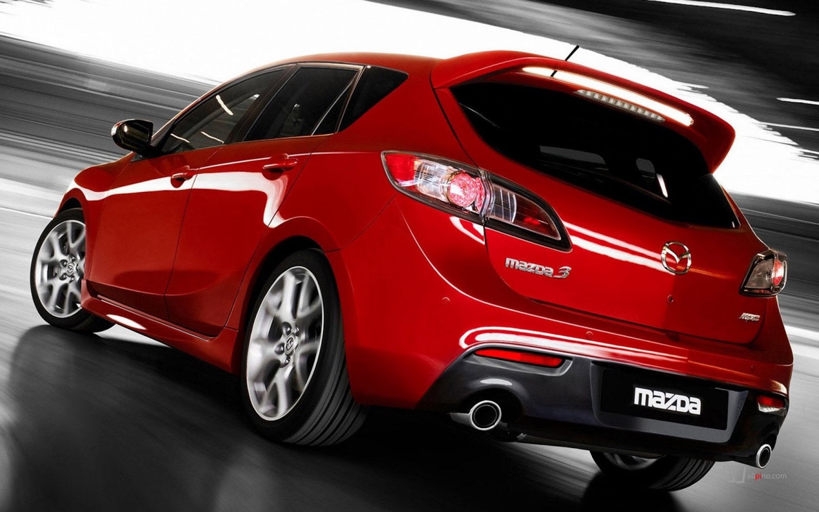 Red Mazda 3 Wallpaper