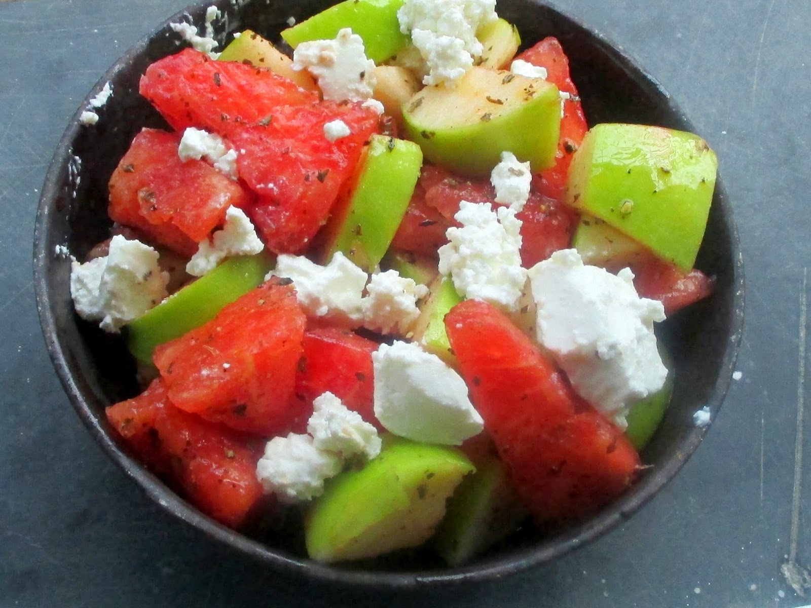For the Love of Food : Green Apple Watermelon Salad