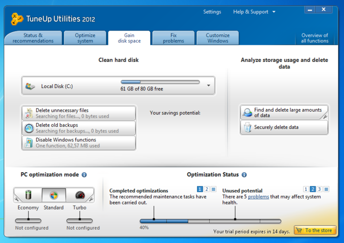 TuneUp Utilities 2012 Full Version Free Direct Download ~ All solutions ...