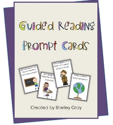 Free on TpT 3rd Grade: Guided Reading Prompt Cards