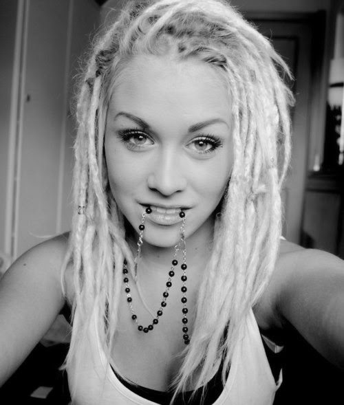 White women with dreads | Nail Art and Tattoo Design Ideas for Fashion