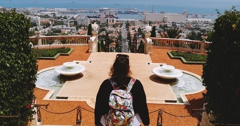 Vizita in Haifa, Israel - Plaja, Gradinile Bahai si biserica din ...