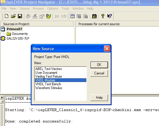 DIGITALES 1 : PROFE CHUCHO: Tutorial: Primos del 0 al 7 con VHDL en ...