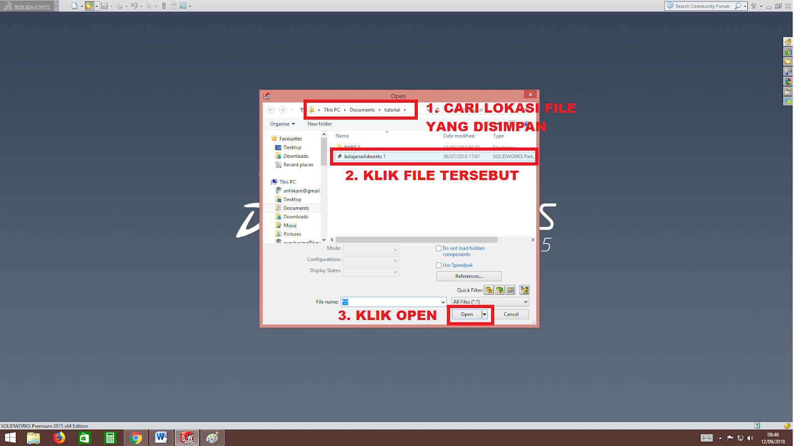 BELAJAR SOLIDWORKS PEMULA 2