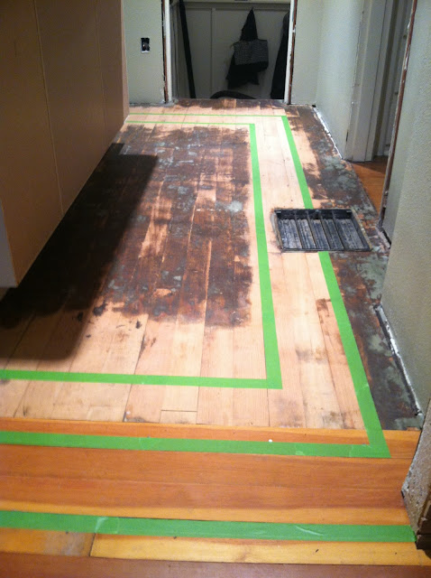 a home in the making: {renovate} how to paint a kitchen floor