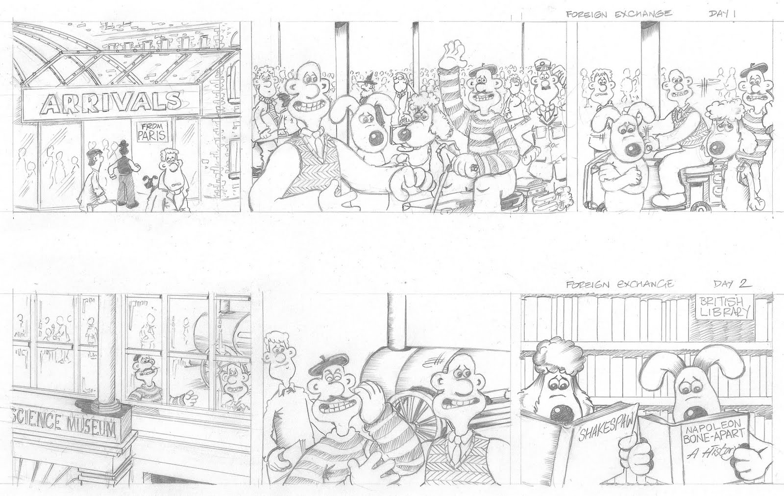 Mychailo Kazybrid's Character Creation: Wallace and Gromit Foreign ...