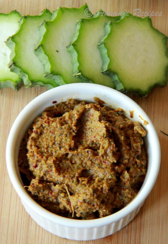 Beerakaya Pachadi | Peechinga Thogayal | Ridge Gourd Chutney | Indian ...