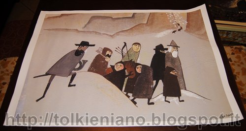 Tolkien collection: Il Caradhras, stampa speciale su tela firmata da ...