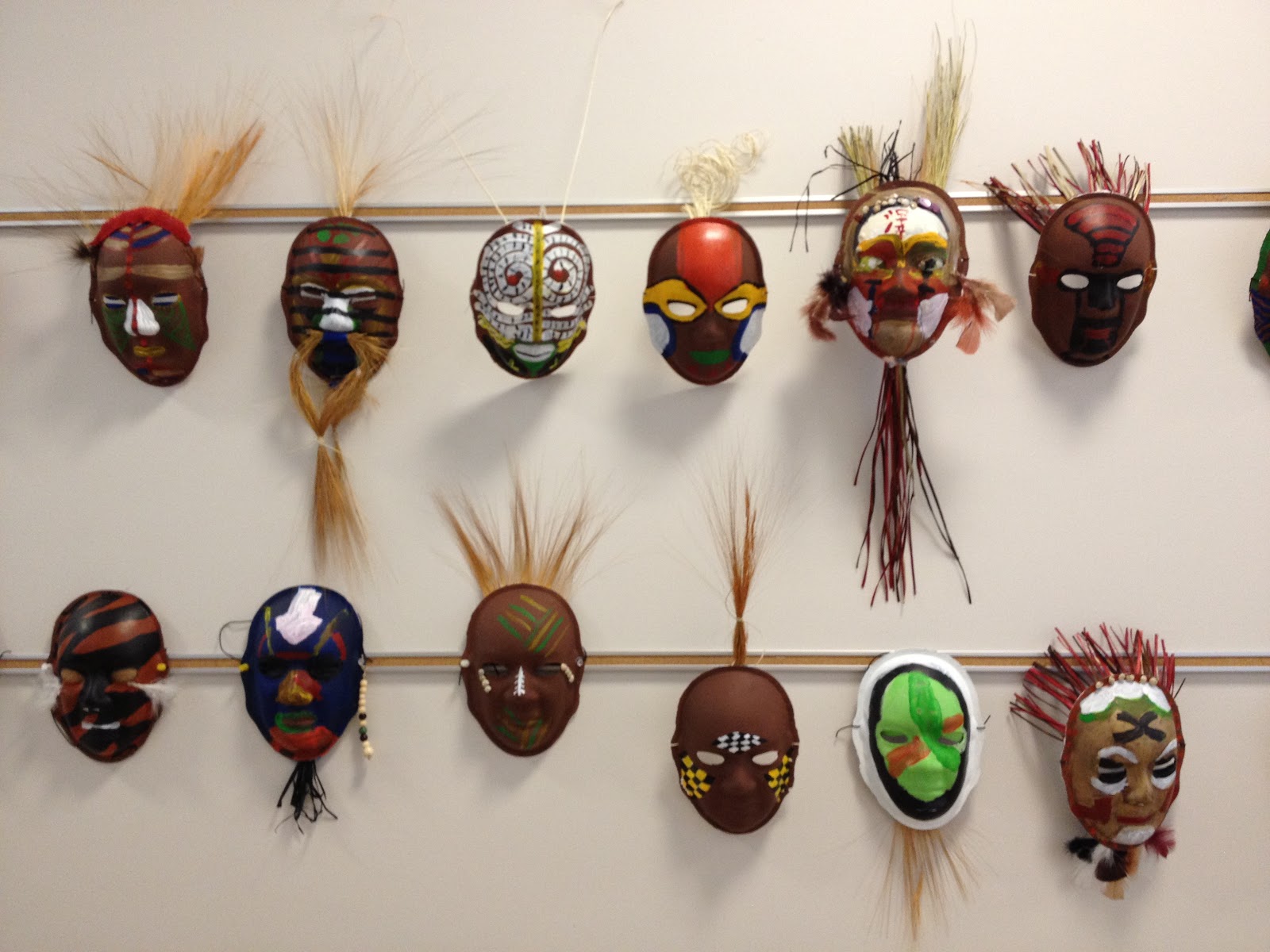 The Wild Garden in Watercolor: 6th Grade African Masks