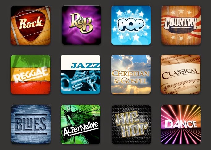 Logos Of Music Types Genres