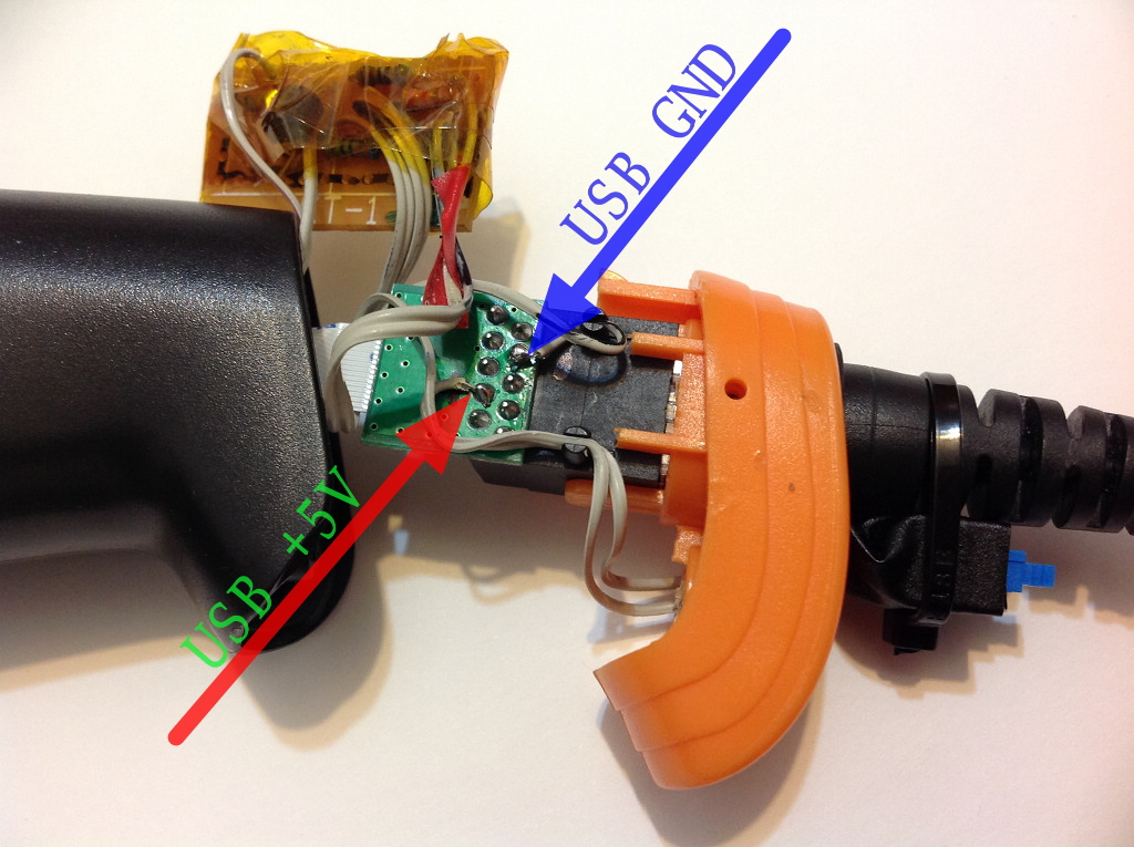 雄::gsyan: DIY : Barcode Scanner 加裝紅外線感應器