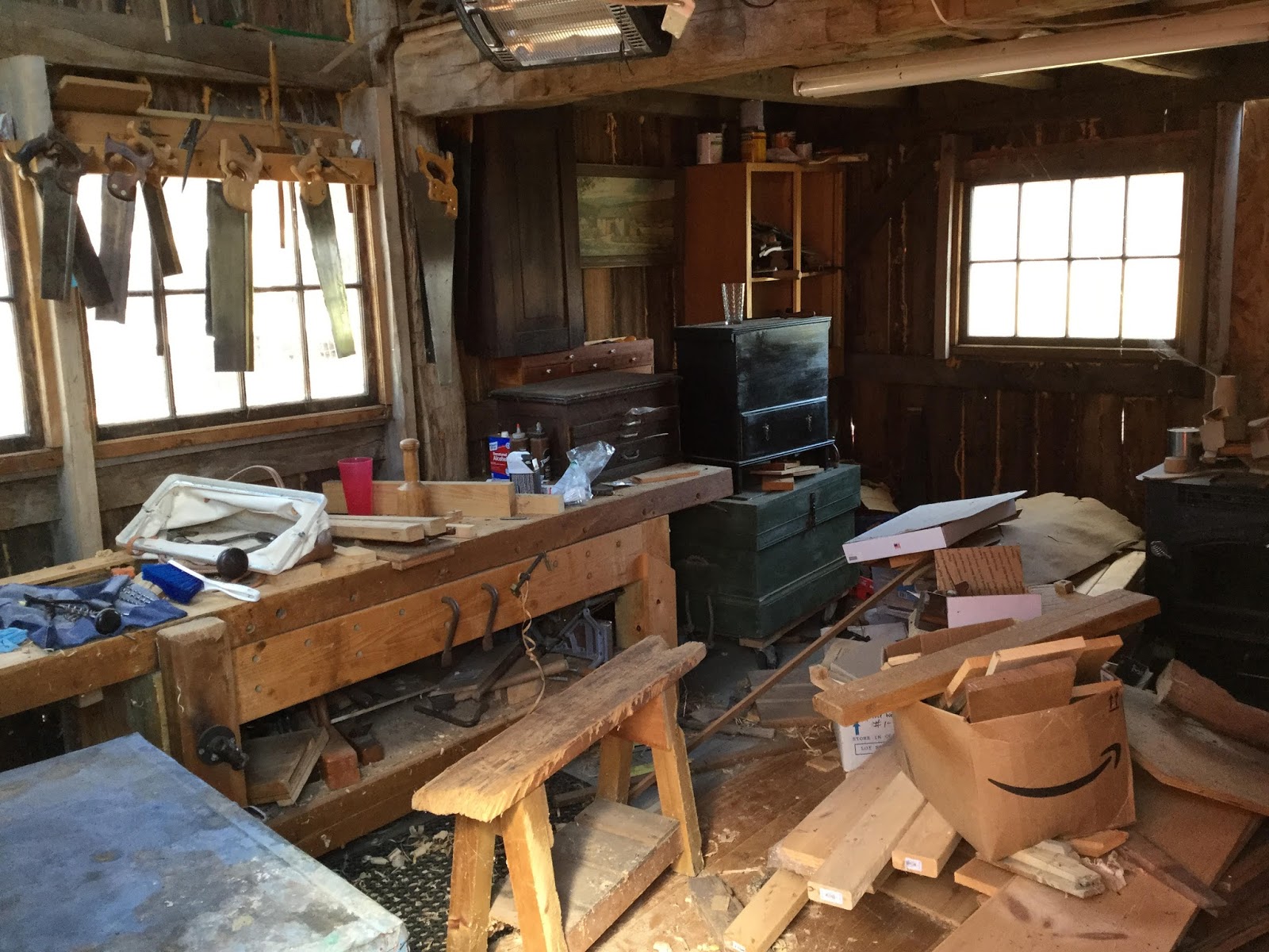 The Eaton County Woodworker: The first order of business... a clean shop