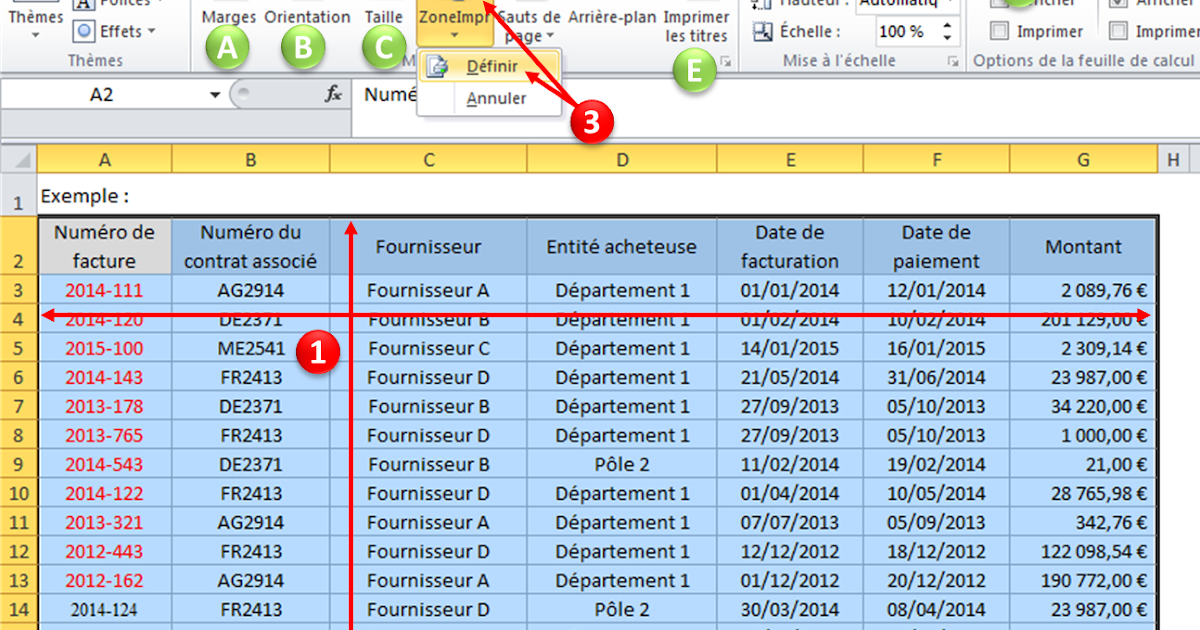 Comment ajuster la zone d’impression - Compétences Excel