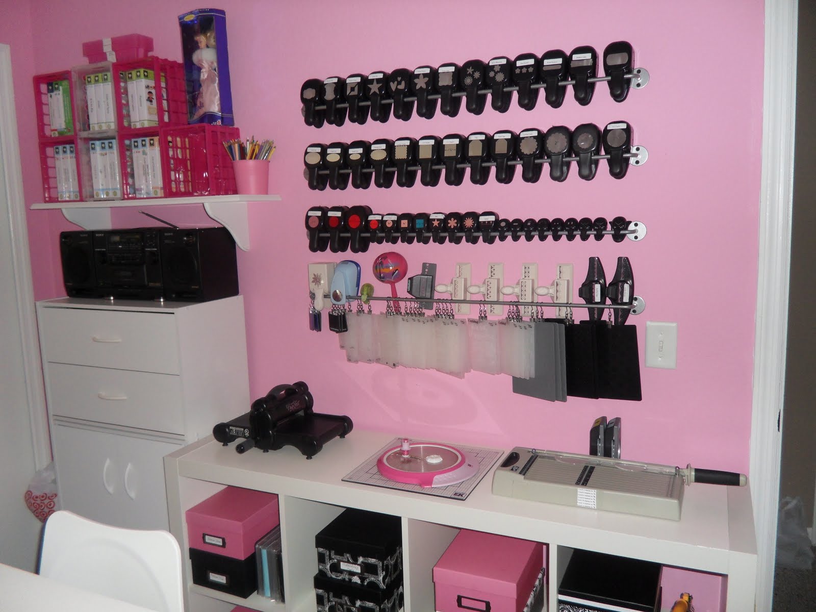 Decorating with One Pink Chic: My craftroom Update