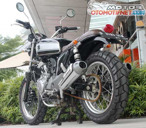 Foto Modifikasi Suzuki Inazuma Street Tracker Terbaru