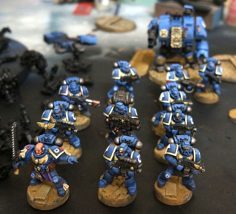 40k Hobby Blog: First Full Ultramarines Squad