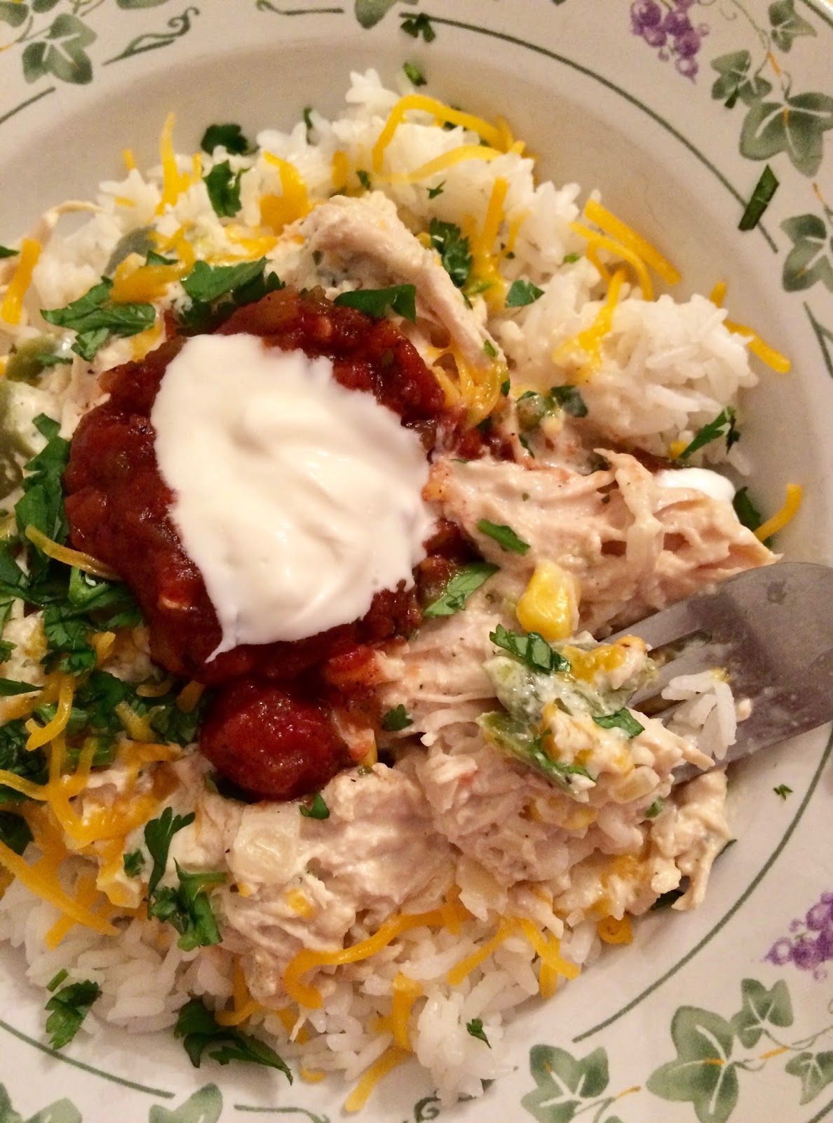 Savory Moments: Slow cooker ranch chicken & rice bowls