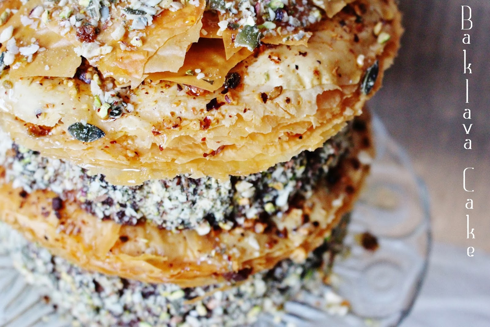 Hippopotamousse: Pistachio Baklava Birthday Cake