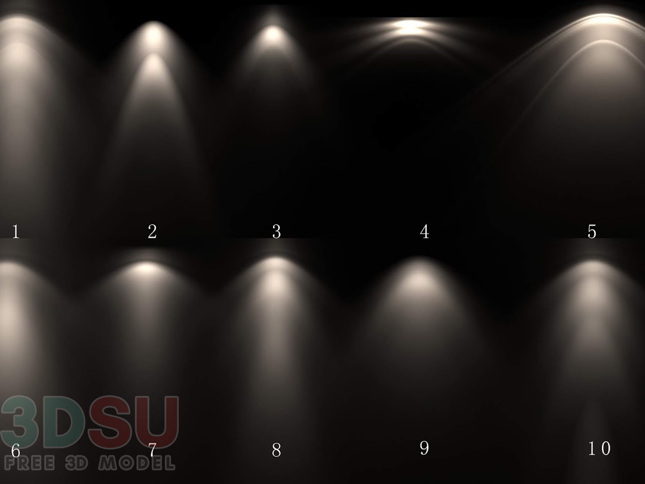 20 IES LIGHTS - 3DSU.info - Free 3D Models