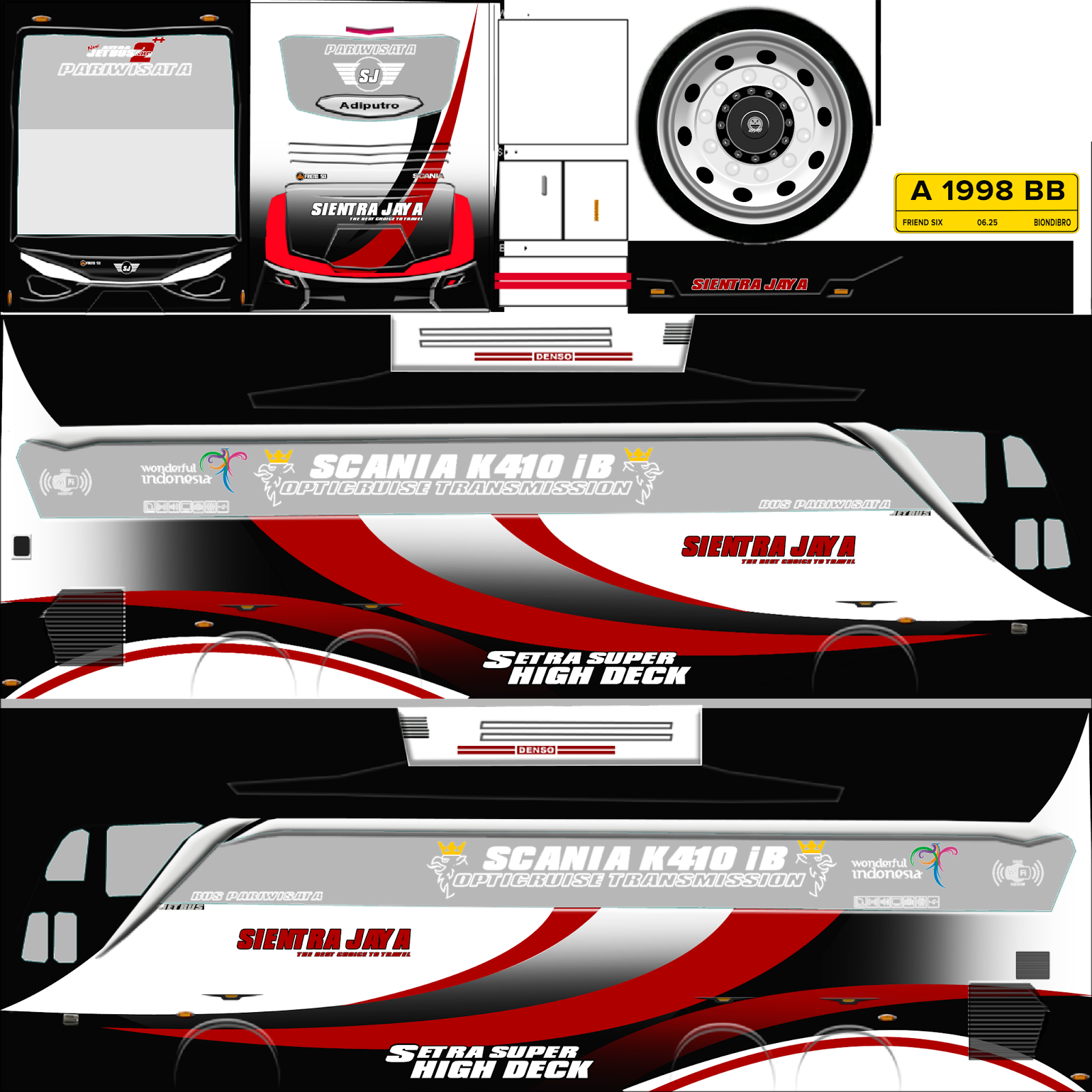 Berbagai Livery Bus Simulator Indonesia Part 1 - Livery Bus Simulator