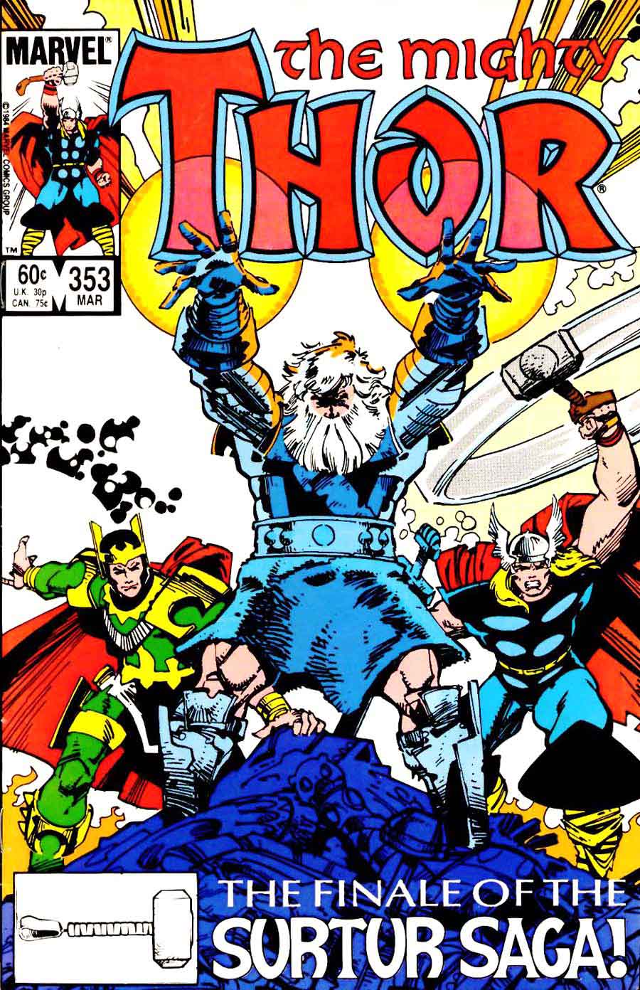 Thor #353 - Walt Simonson art & cover - Pencil Ink