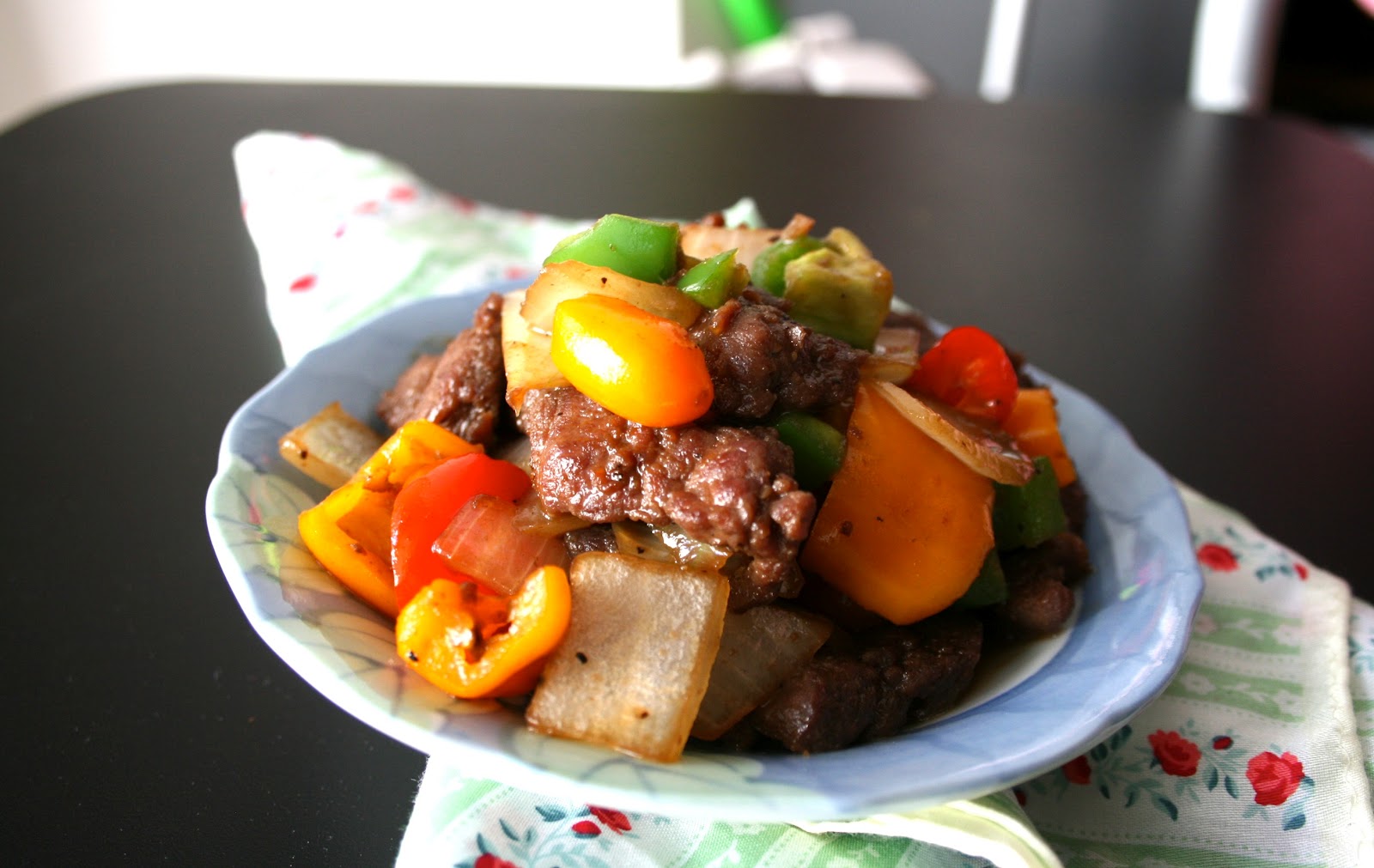 MD cooks for two: Chinese Pepper Steak (Stir-fried Beef with Peppers)