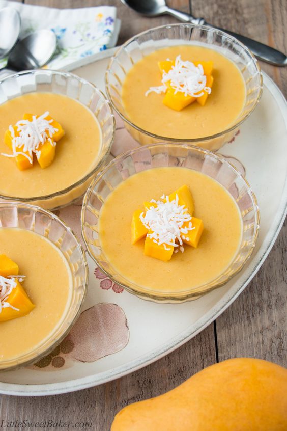 Mango Pudding (video - Food Inspiration Healthy