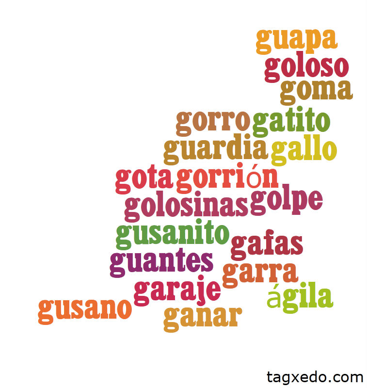 Mi clase virtual: NUESTRAS PALABRAS CON G