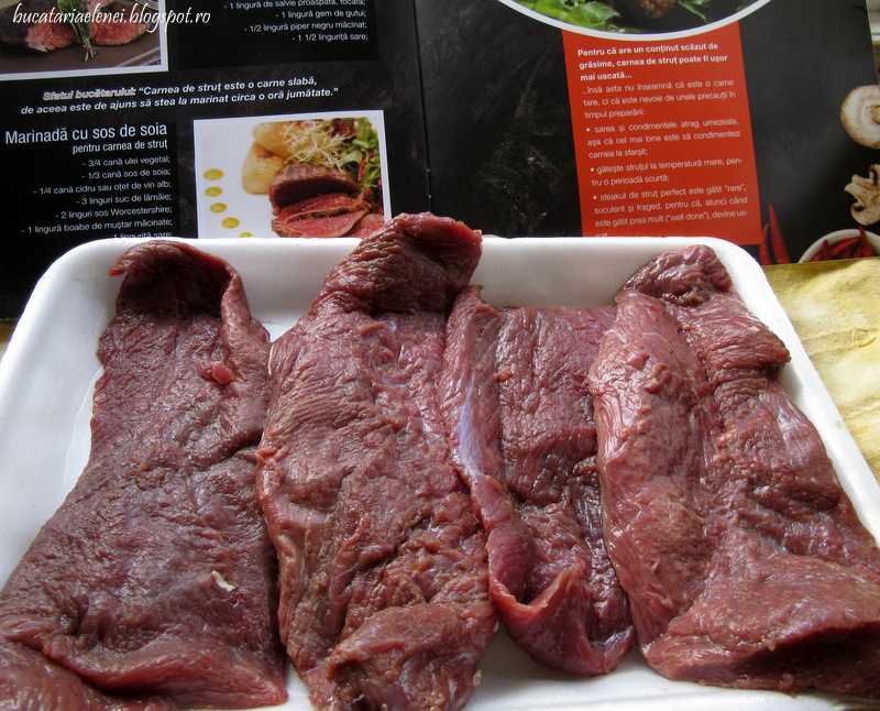 Bucataria Elenei: Friptura aromata de strut si doi invitati incantati