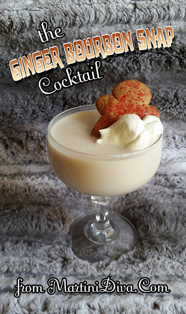 The MARTINI DIVA: GINGER BOURBON SNAP COCKTAIL