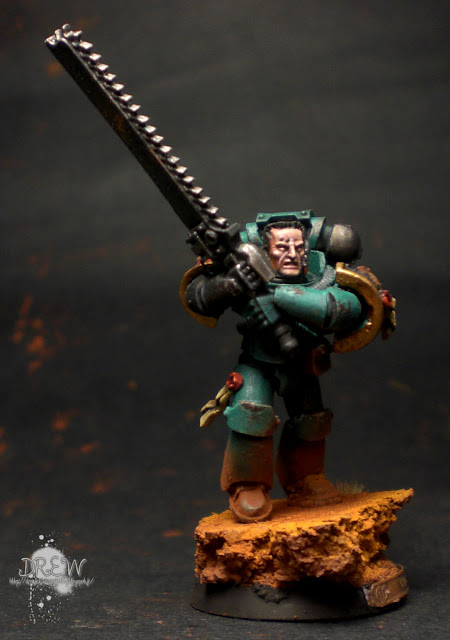 Drew ink and painting: Escouade de veteran Sons Of Horus , Locasta