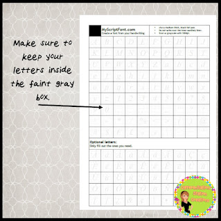 Differentiation Station Creations: Make Your Own Font!