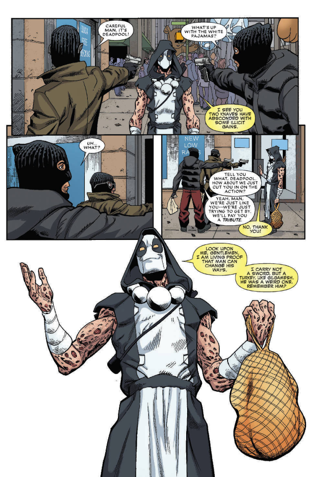 Deadpool seguindo a filosofia Zenpool ~ Universo Marvel 616